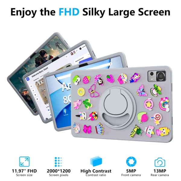 Android Tablet 12 Inch with 8GB RAM 256GB ROM, Octa-Core 2.0GHz ...