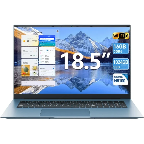 SGIN 18.5″ Windows 11 Laptop 16GB DDR4 1024GB SSD Laptops Computer with ...
